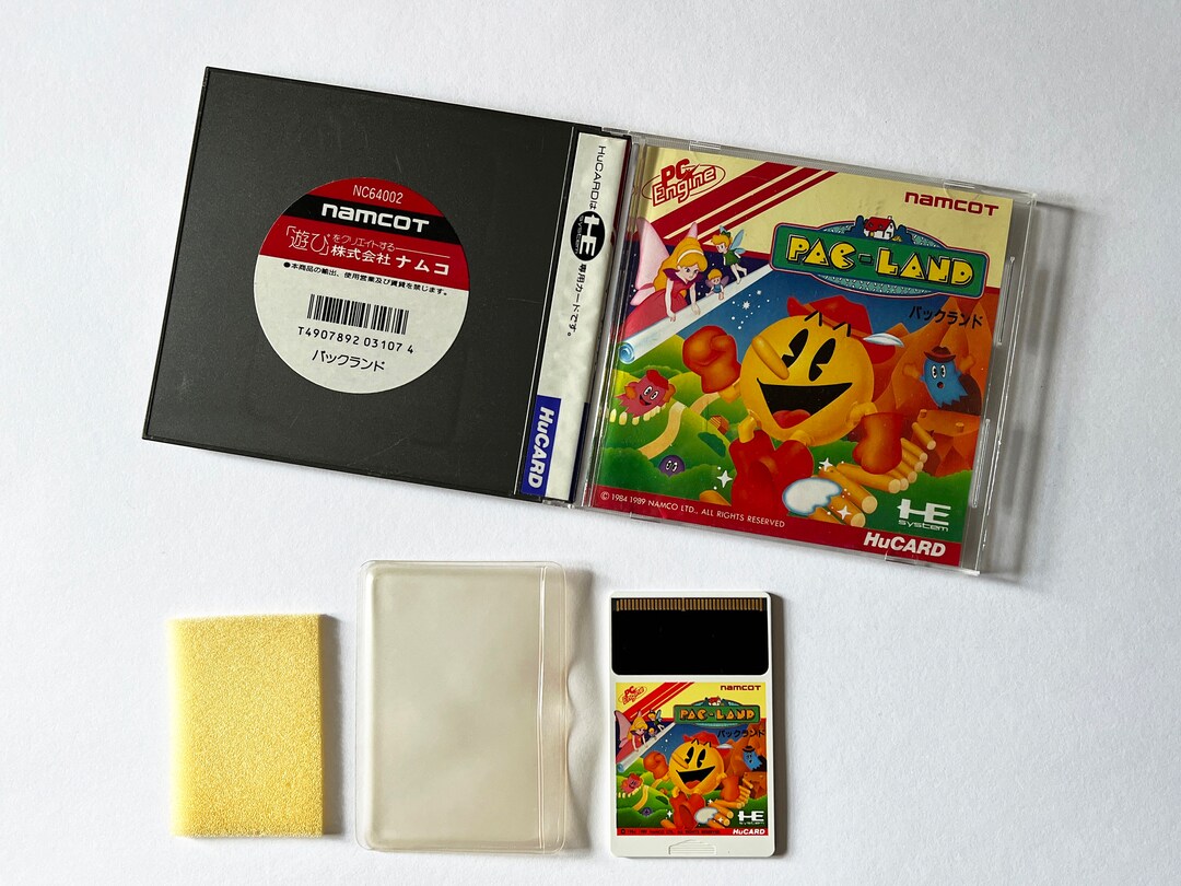 PCE Pac Land PC Engine NEC Namco Hu-card Game Japan - Etsy