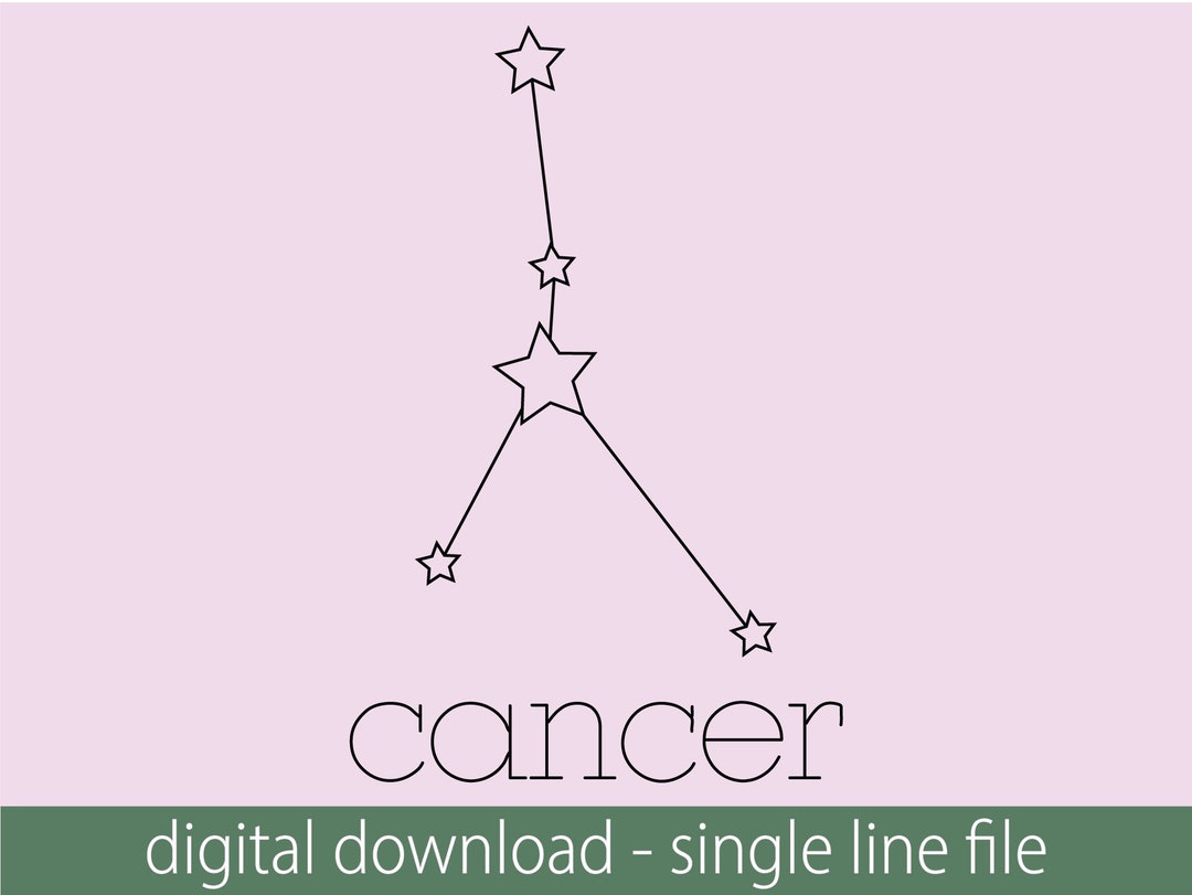 Cricut Cancer Foil SVG Single Line Design Sketch Embossing - Etsy
