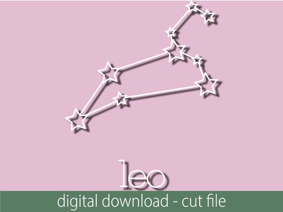 Cricut Leo Cut SVG File Vinyl Cut Cutting Zodiac Vinyl Svg | Etsy
