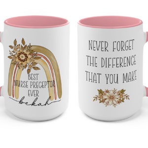 Personalized Nurse Preceptor Mug, Best Nurse Preceptor Ever Coffee Cup ...