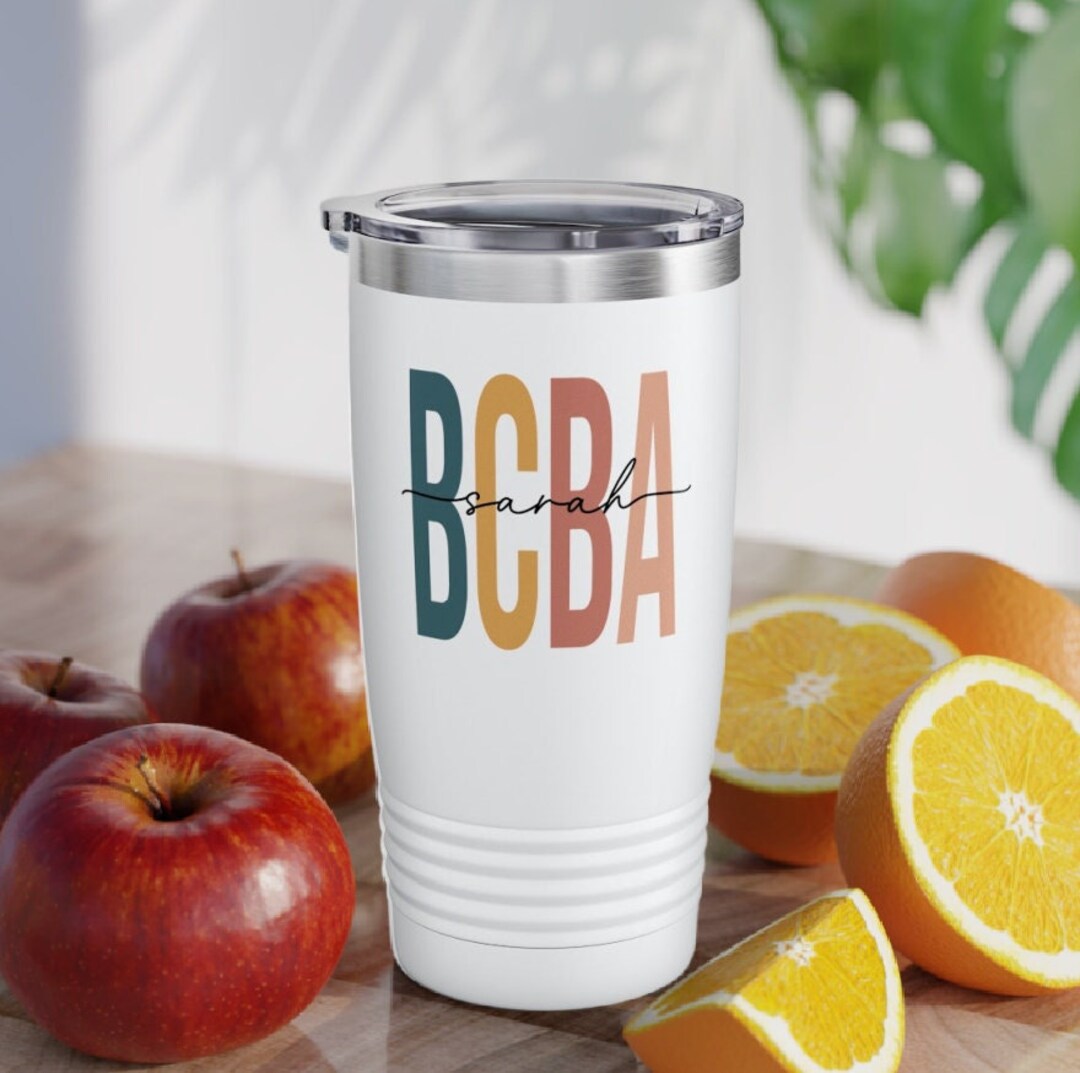BCBA Tumbler, Personalized Gift for Behaviour Therapist, Stainless ...