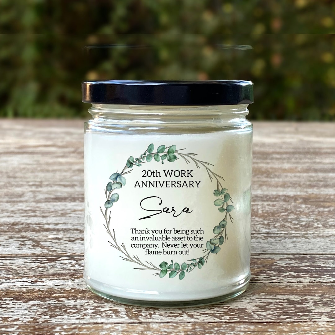 20 Year Work Anniversary Gift for Women, Personalized Work Gift for ...