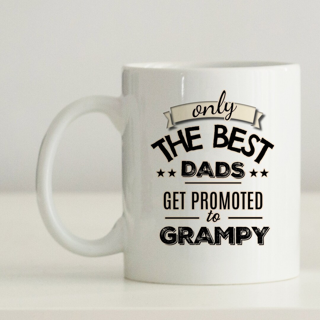 Grampy Mug, Promoted to Grampy Gift, Pregnancy Announcement to Dad or ...