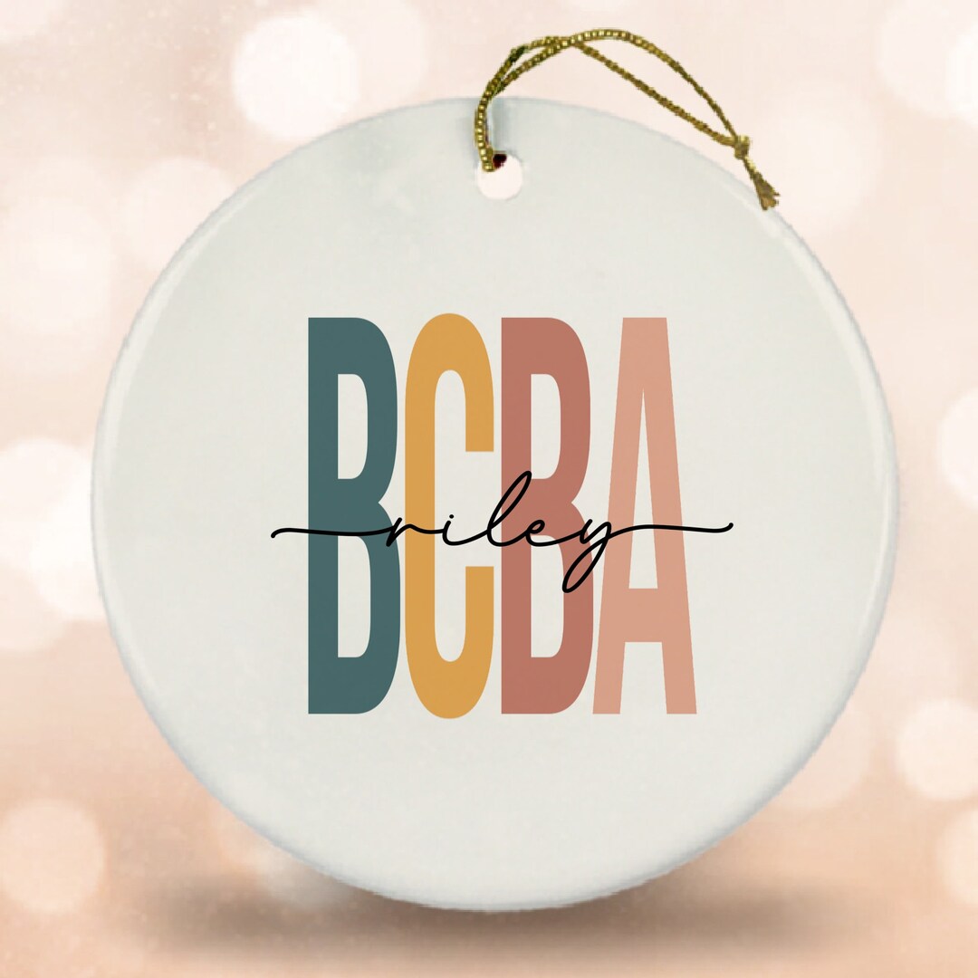 Personalized BCBA Ornament Behavior Therapist Gift - Etsy