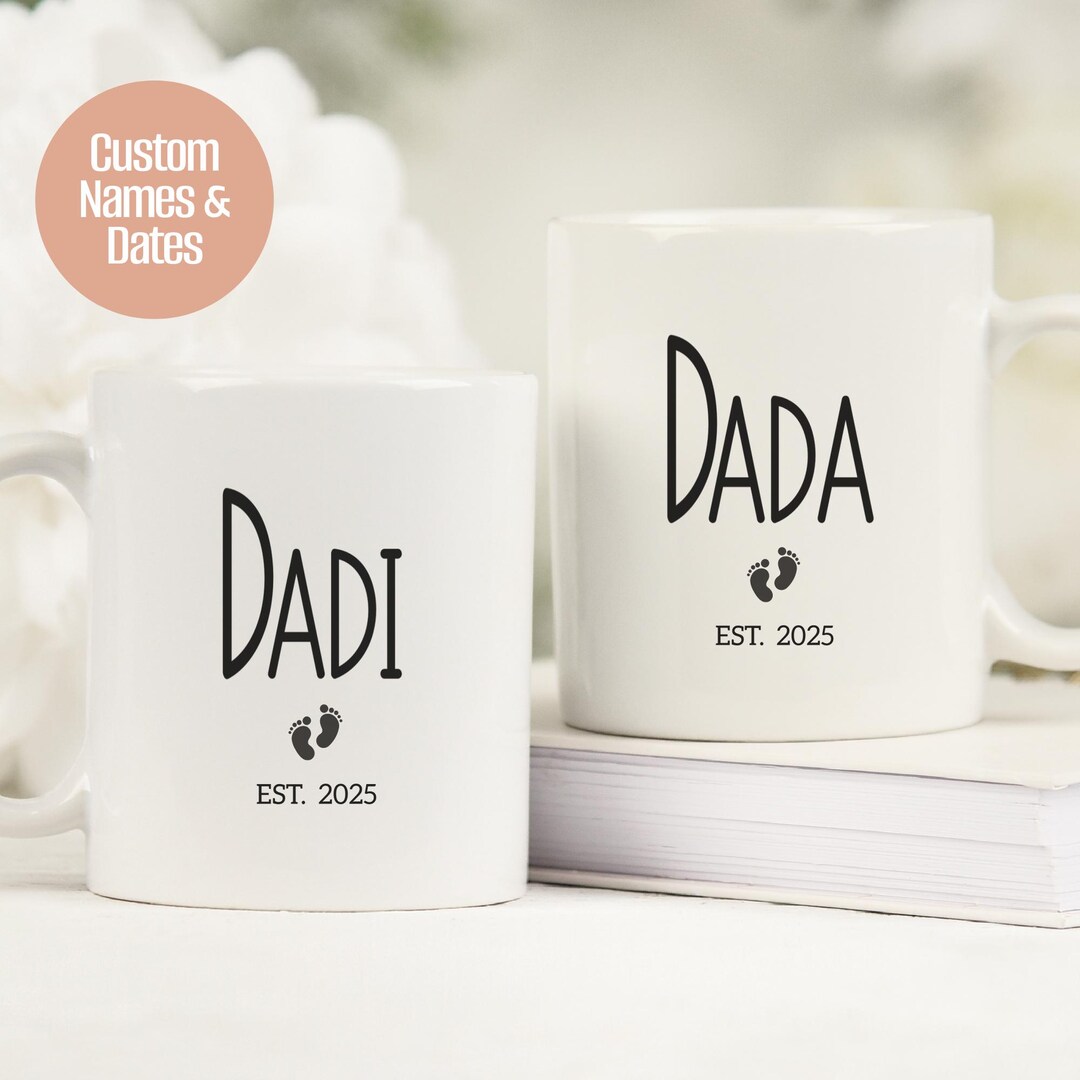 Dada Dadi Mugs, Personalized Mothers Day Gift for Dadi, Pregnancy ...