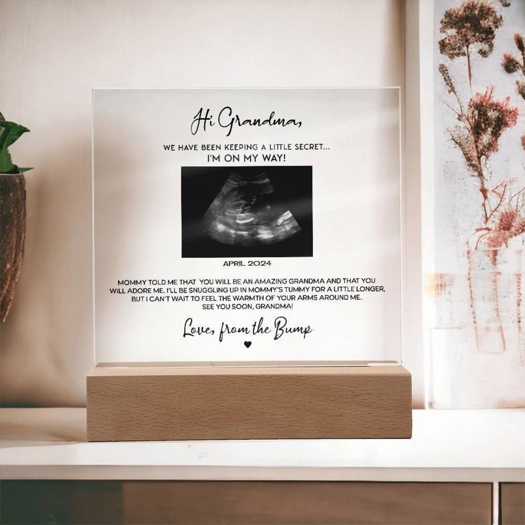 Hi Grandma, Pregnancy Announcement, I Can't Wait to Meet You, Message ...