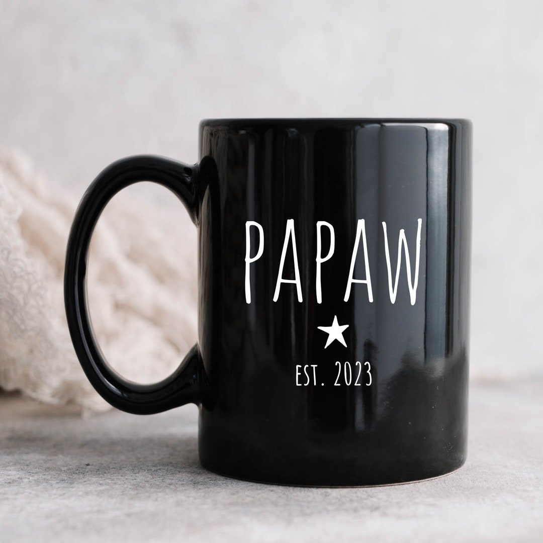 Papaw Mug, Personalized Pregnancy Announcement, Est. 2025, New Papaw ...