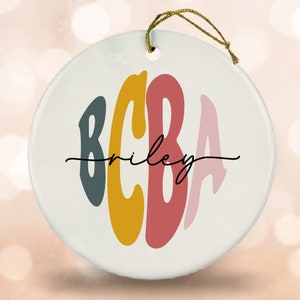 BCBA Ornament, Personalized Behavioral Therapist Gift, Behavior Analyst ...