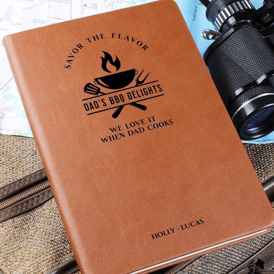 Recipe Book for Dad Personalized Fathers Day Gift for Dad With Kids ...