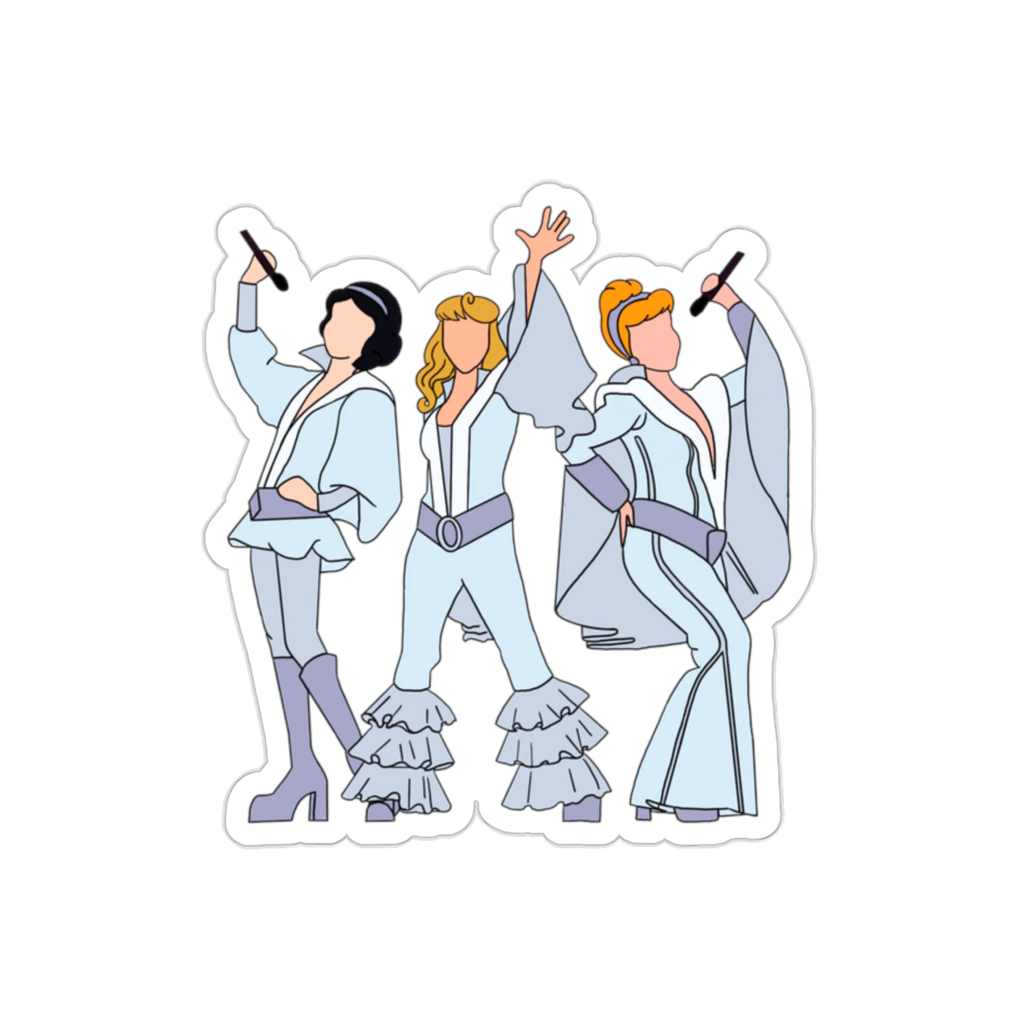 Mamma Mia Princesses Sticker Mamma Mia Broadway Sticker - Etsy