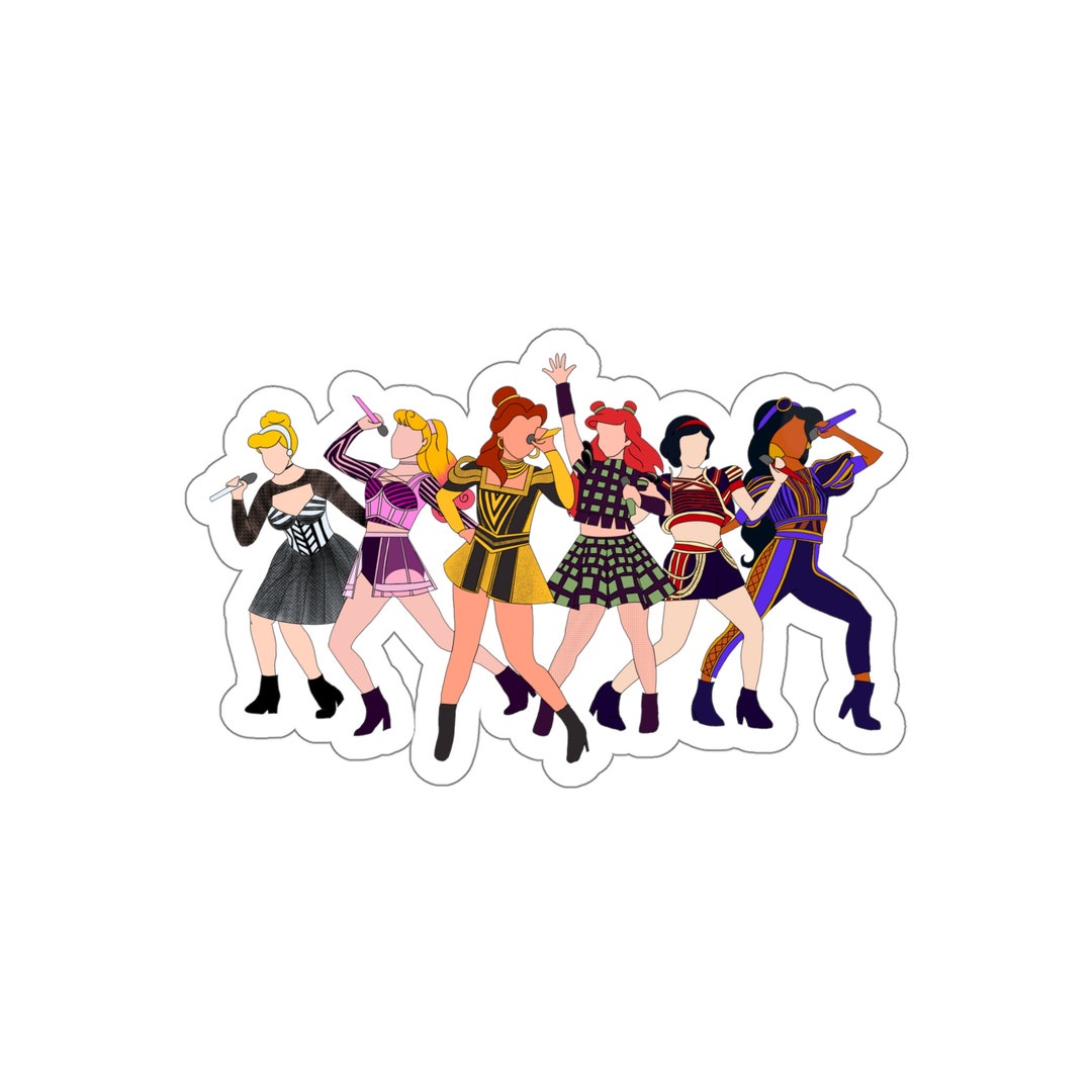 SIX Princesses Sticker SIX the Musical Broadway Disney Princess Musical ...