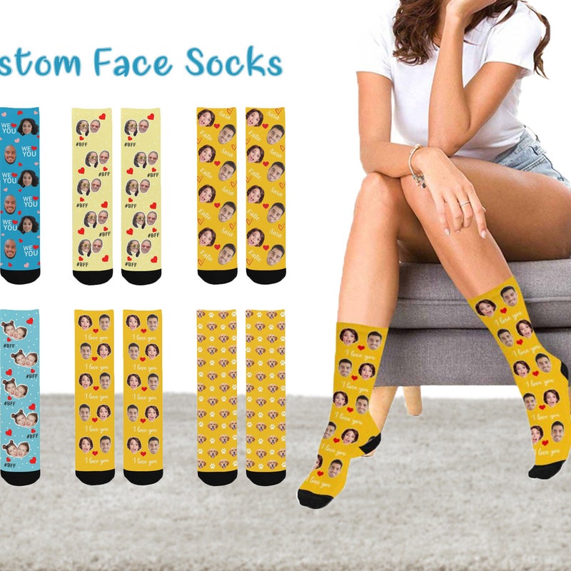 Custom Face Socks - Etsy