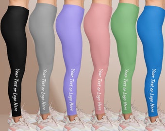 Custom Logo Yoga Pants - Etsy