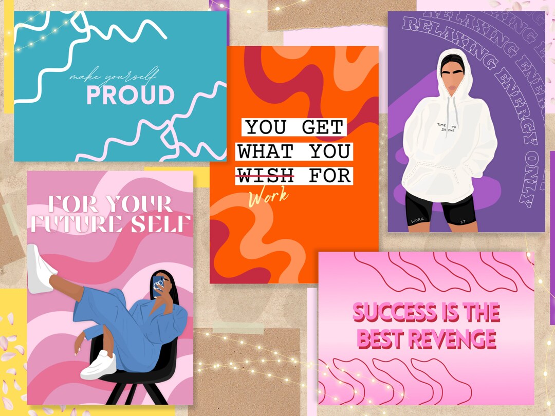 5 Positive Mini Prints Empowerment, Inspirational Quotes Mini Print ...