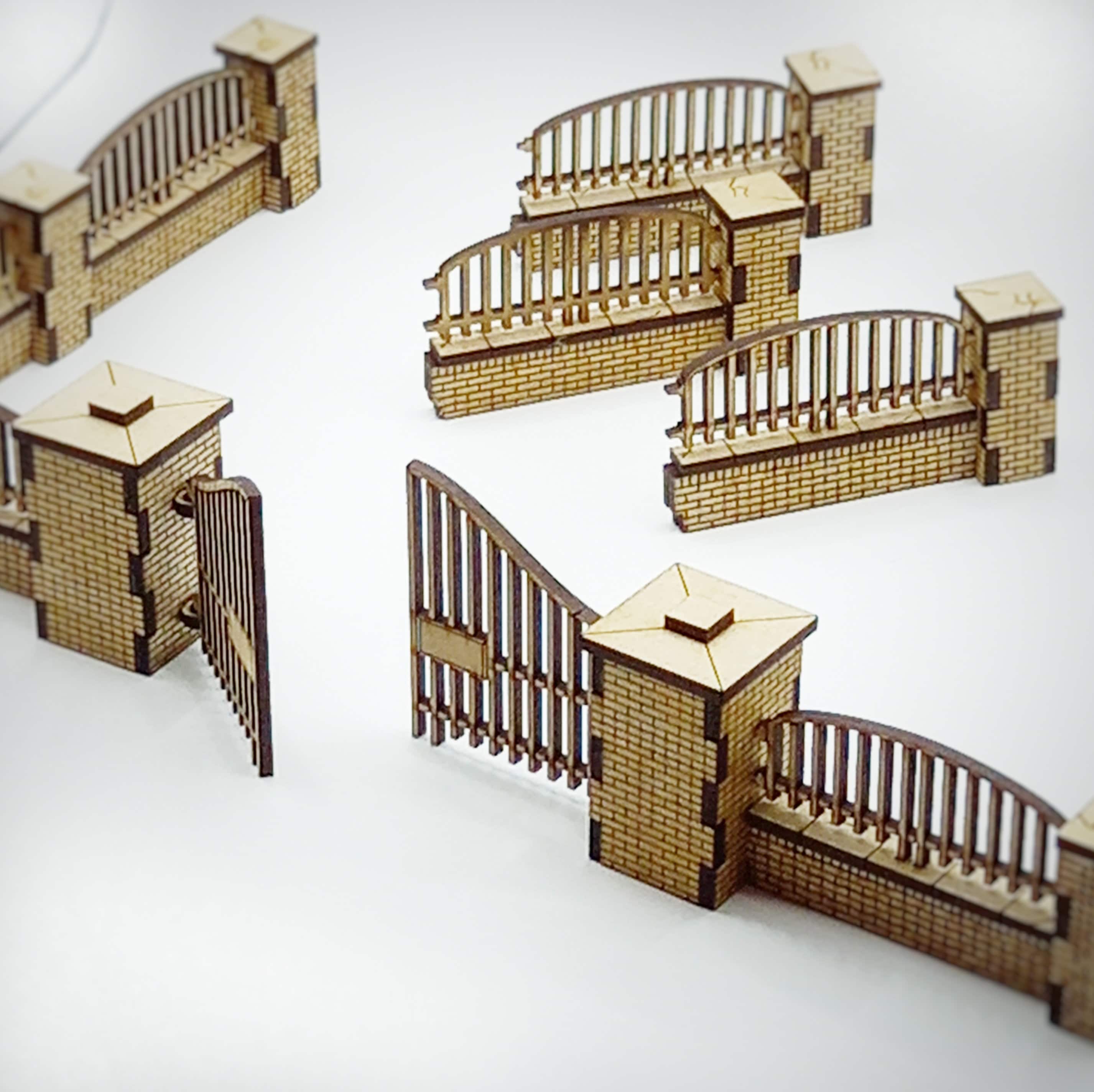 Scatter Terrain Walls and Fencing for War Gaming Table Top Miniatures ...