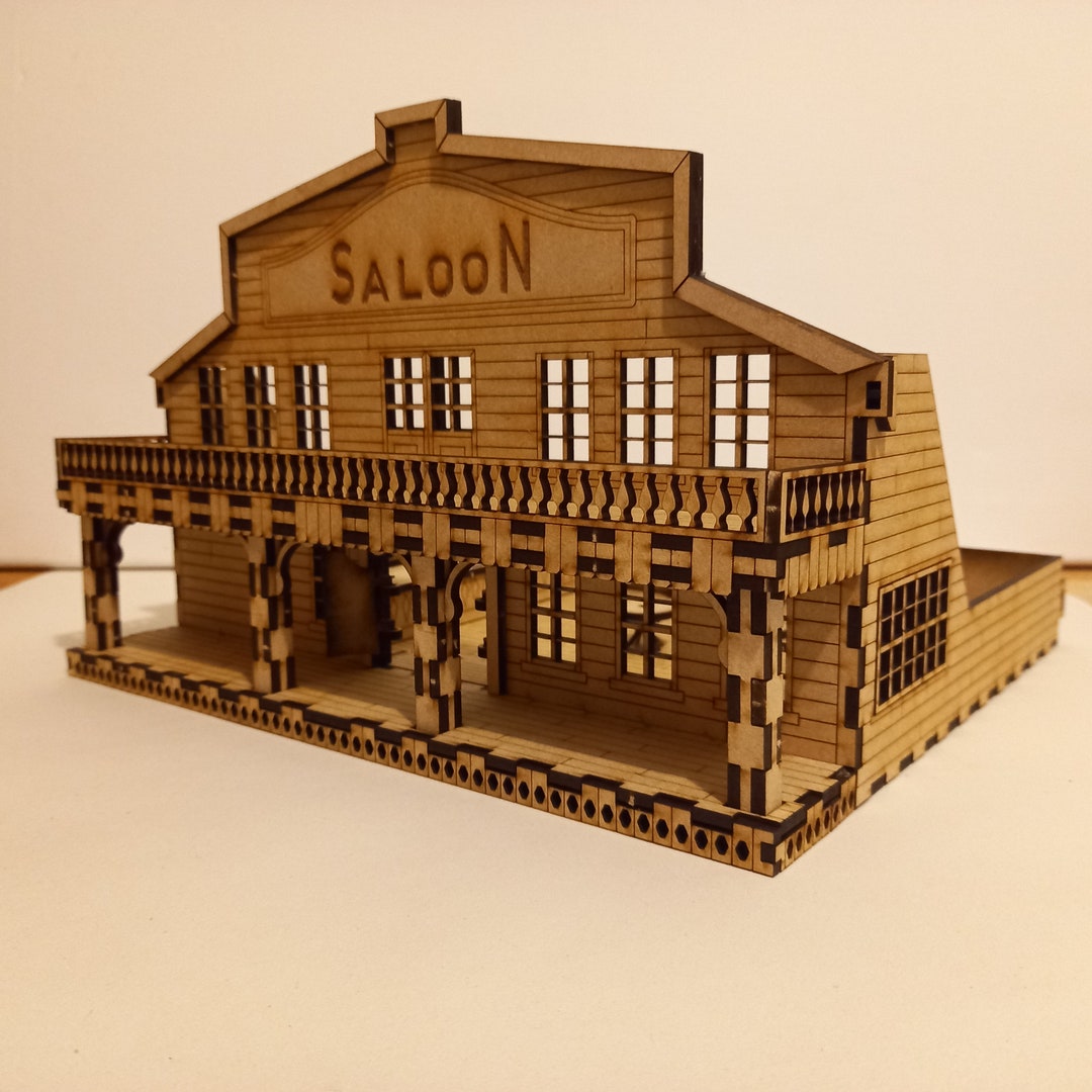 Wild West Saloon for Miniature Table Top War Gaming Terrain Building ...