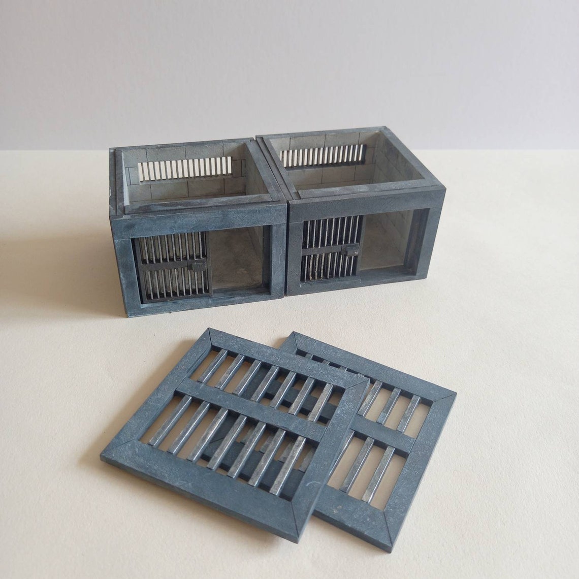 Prison Cell SVG Download for 3mm Material Simple Model for 28mm ...