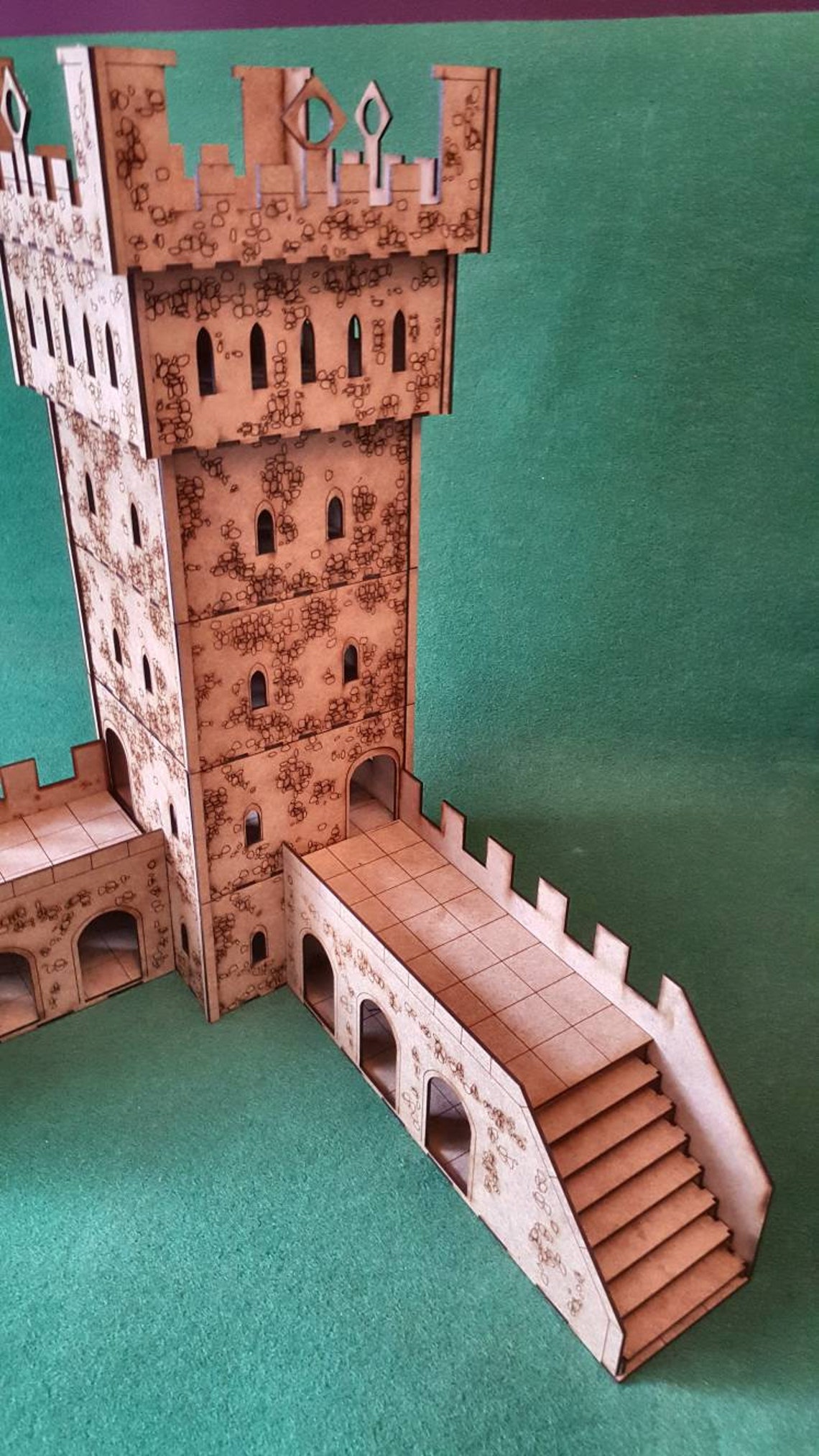 Mdf Terrain Epic Gaming Tower SVG Files for 28mm Miniature Table Top ...