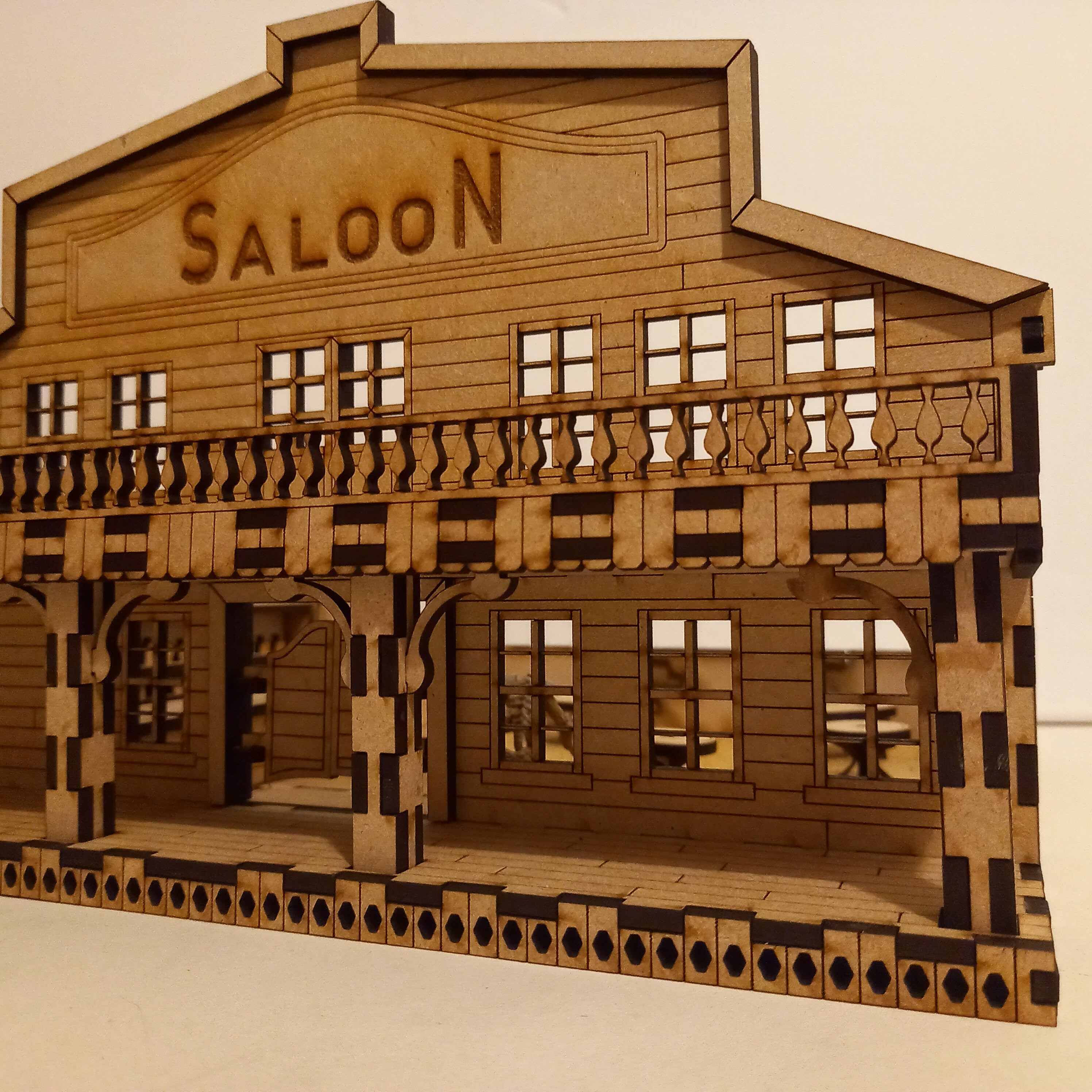 Wild West Saloon for Miniature Table Top War Gaming Terrain Building ...