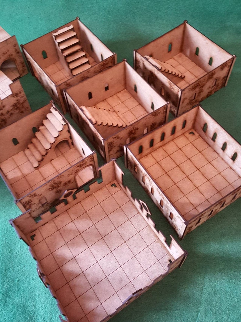 Mdf Terrain Epic Gaming Tower SVG Files for 28mm Miniature Table Top ...