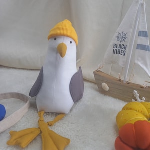 Seagull , Seagull With Cap, Collector's Item, Nautical Decor, North Sea ...