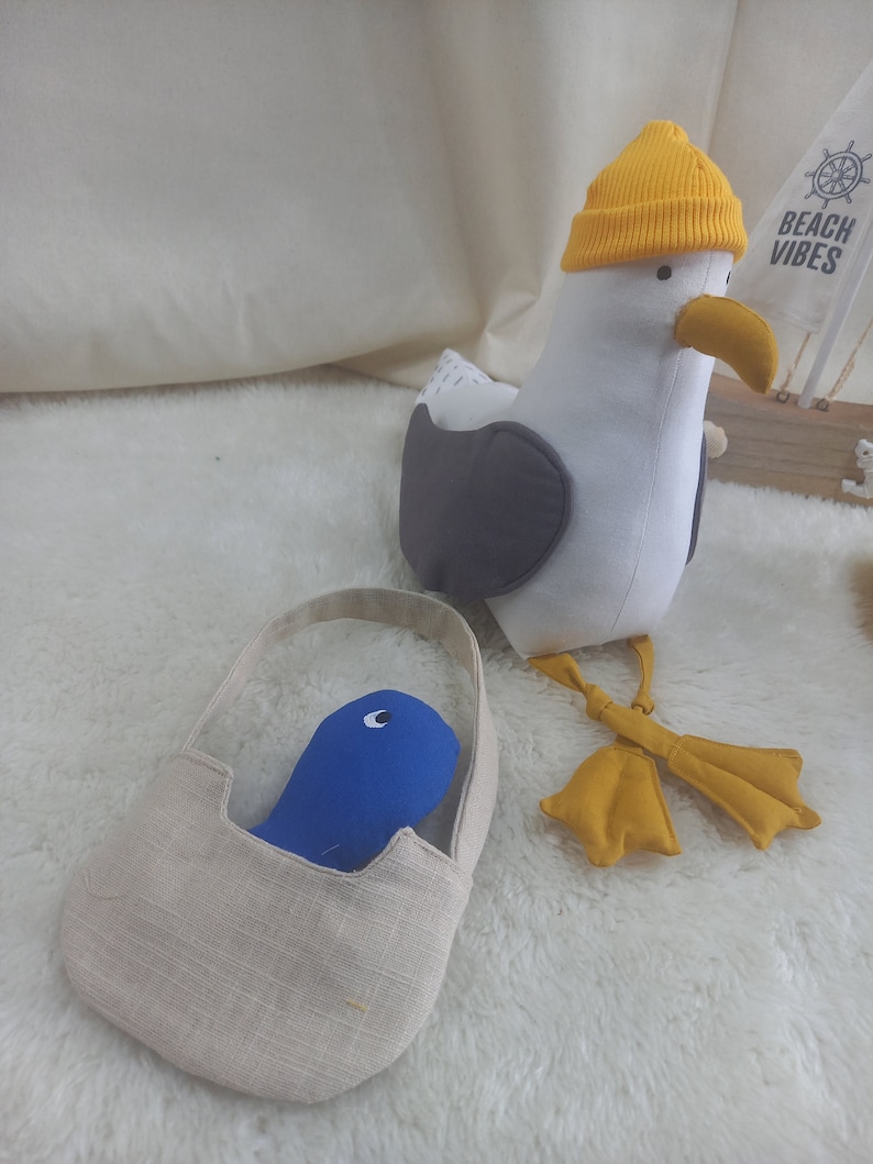 Seagull , Seagull With Cap, Collector's Item, Nautical Decor, North Sea ...