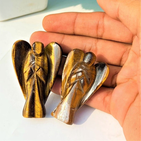 Tigers Eye Angel Statue - Etsy