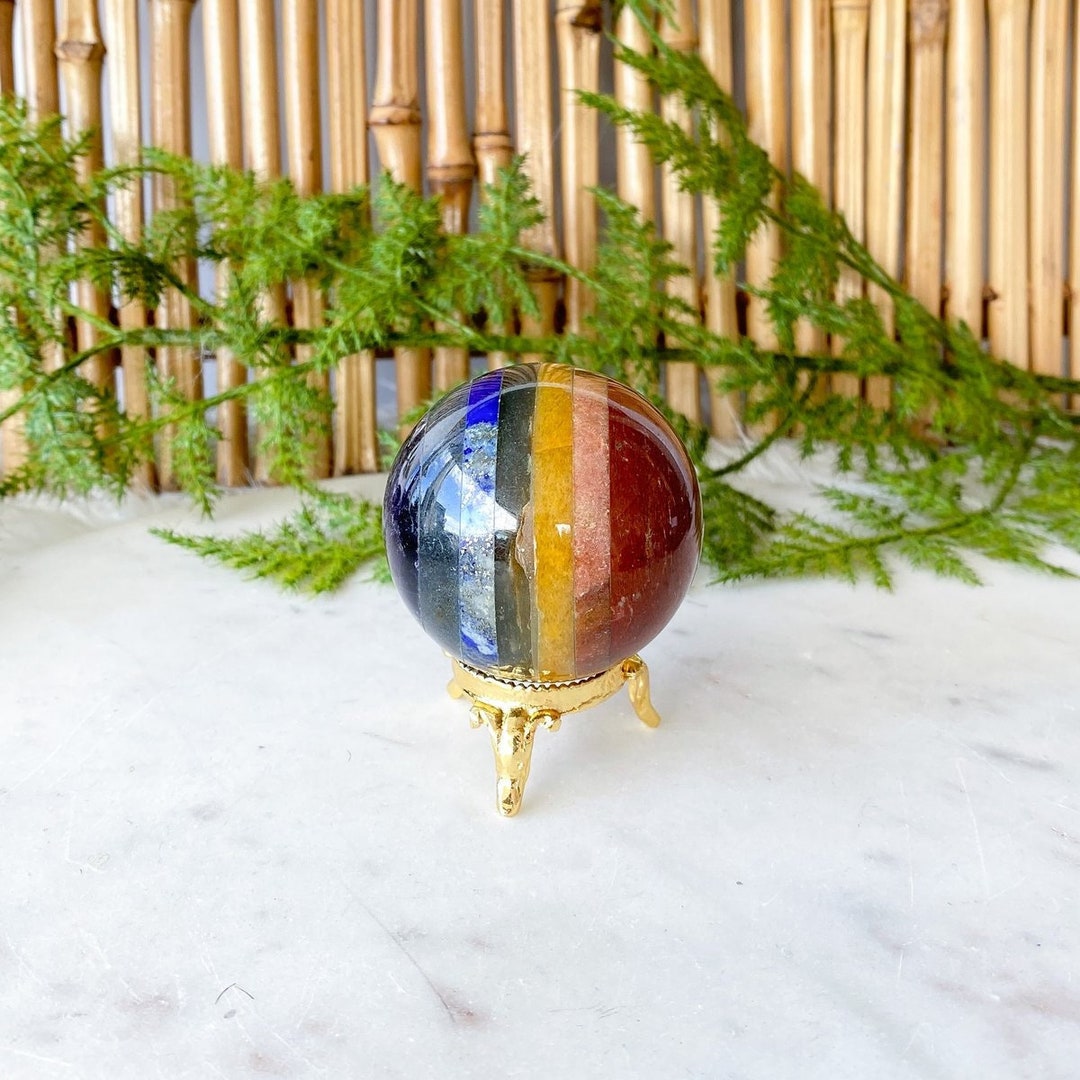 40-60MM Seven Chakra Sphere Seven Chakra Ball Gemstone - Etsy Norway