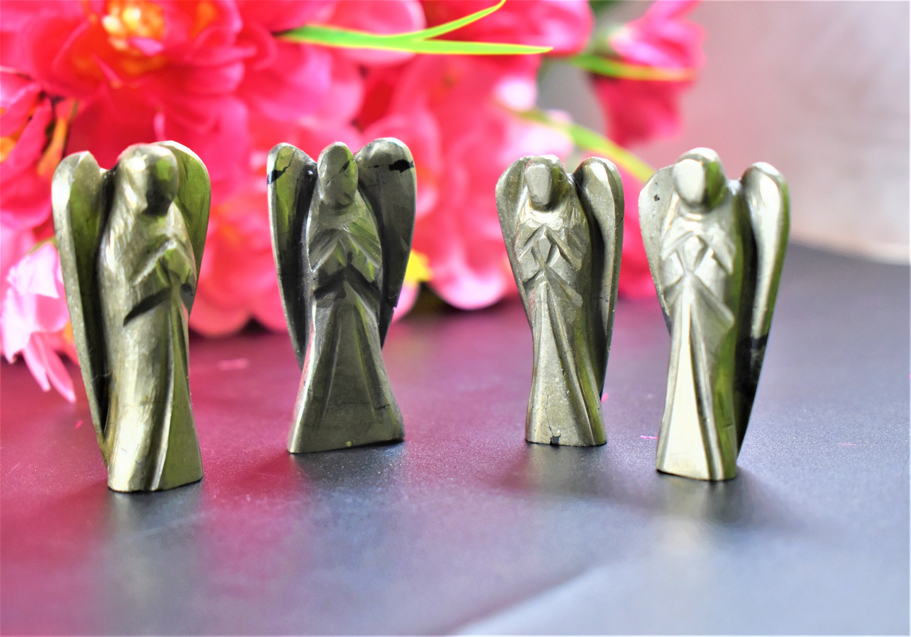 Pyrite 2 Inch Free Standing Guardian Angel Crystal / Reiki - Etsy