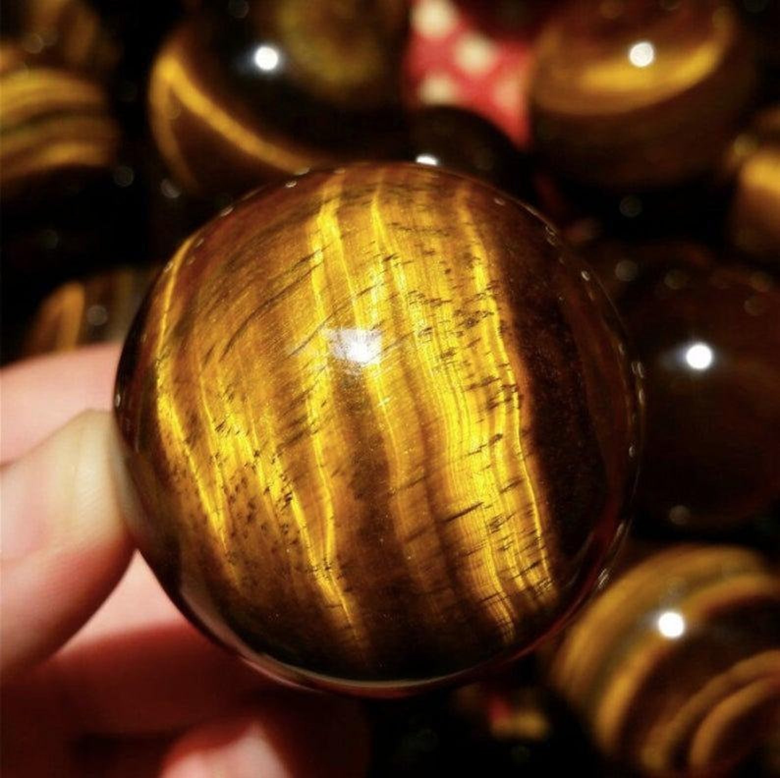 40-60MM Tigers Eye Sphere Crystal Sphere Tigers Eye Balls Tiger Eye ...