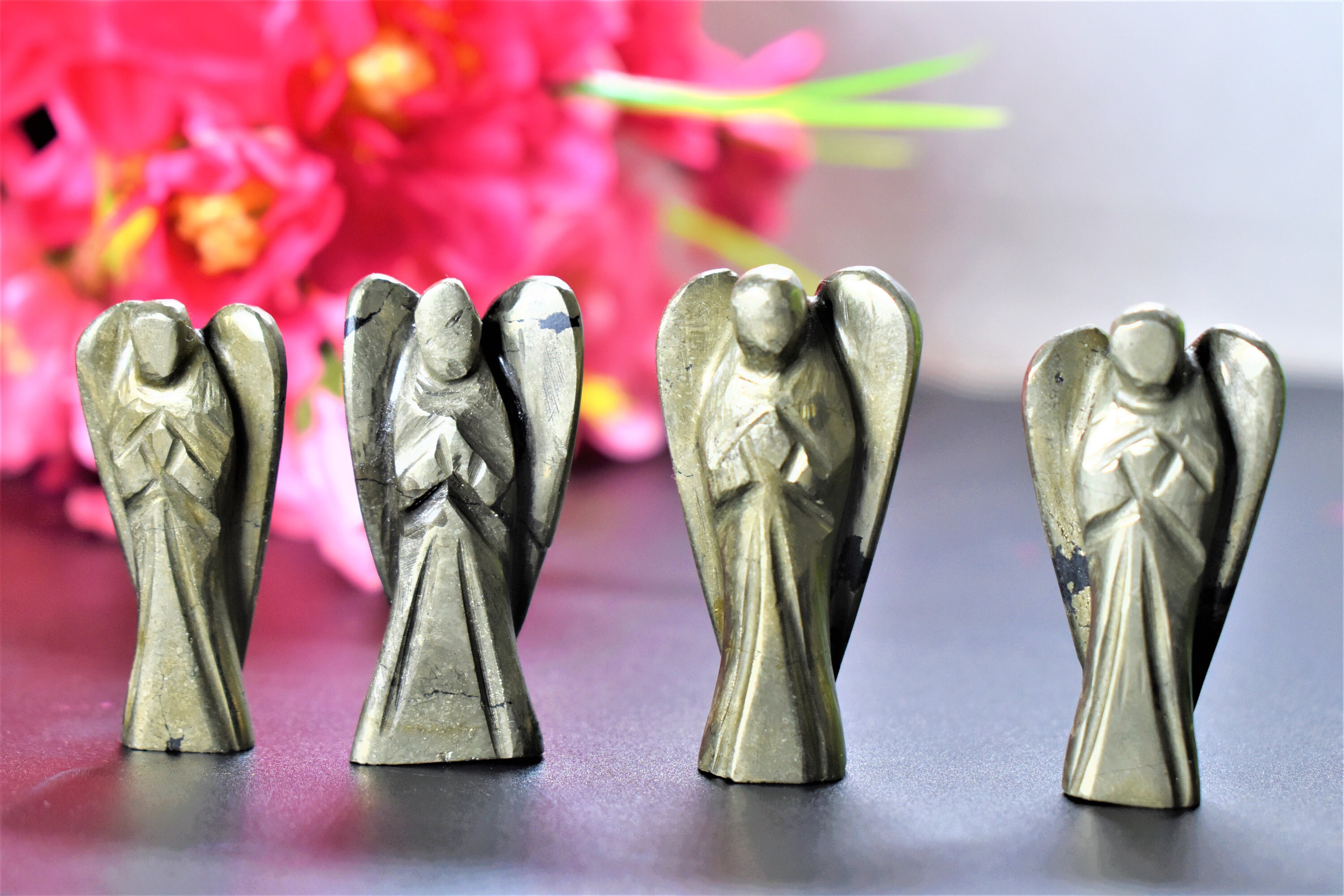 Pyrite 2 Inch Free Standing Guardian Angel Crystal / Reiki - Etsy