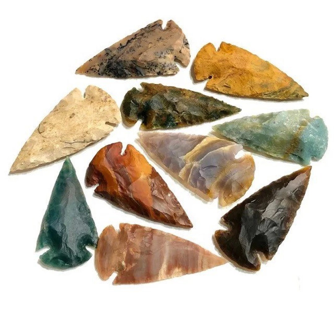 Large Fancy Agate Arrowheads | 2.5"-4" | 1 Piece | Grade A | Carved ...
