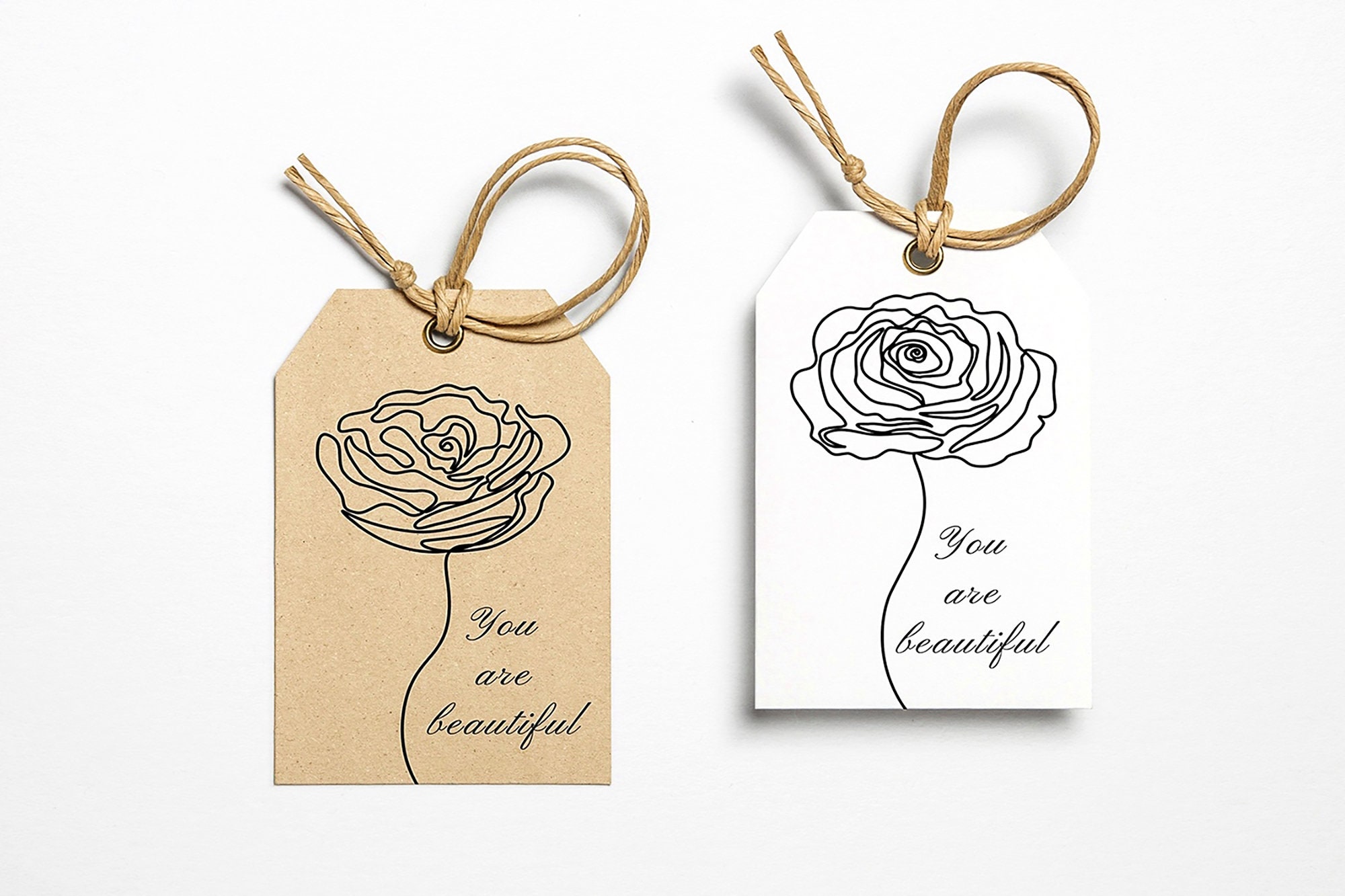 One Line Rose Set, Line Drawing Rose SVG, Abstract Rose Svg Png Eps Ai ...