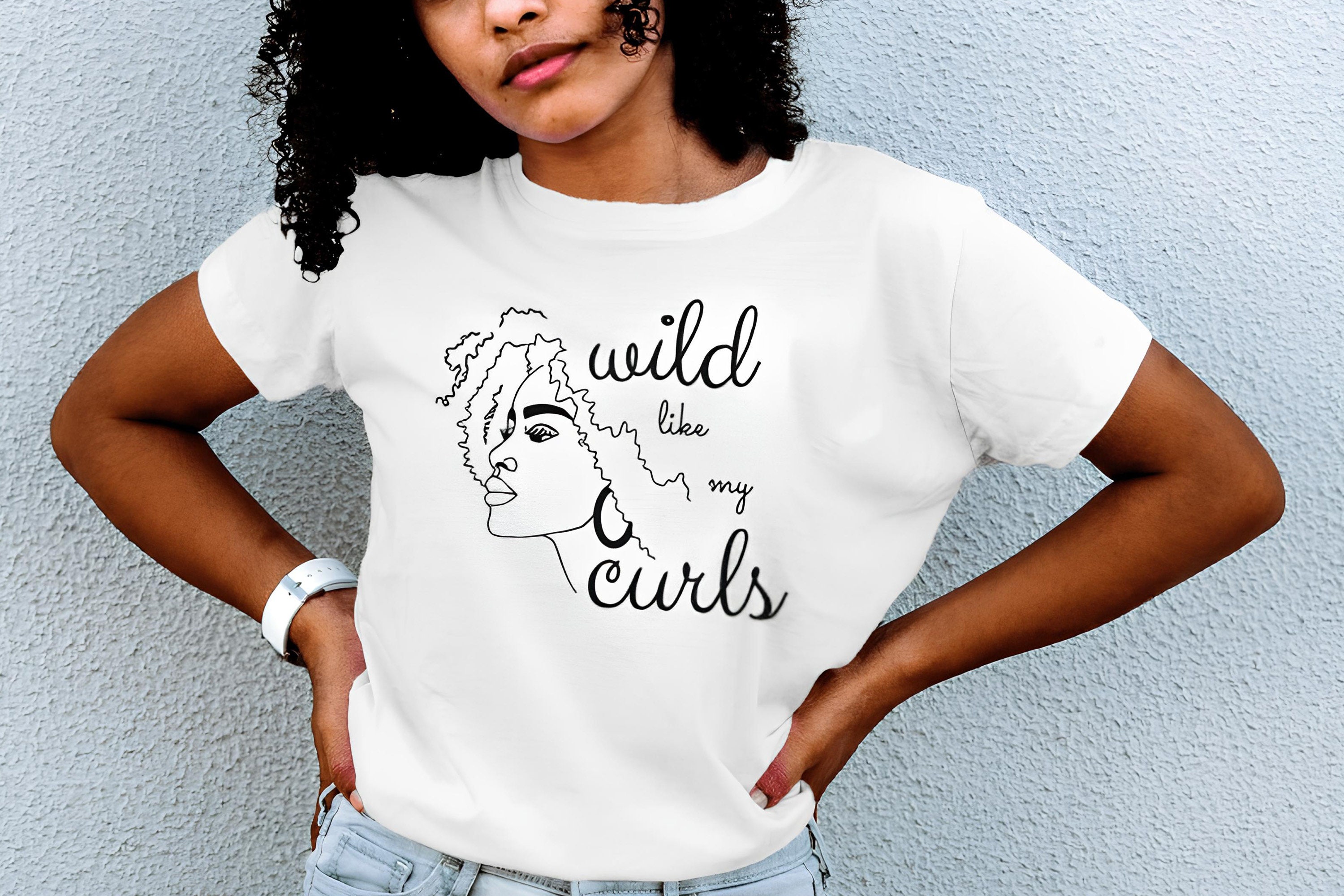Wild Like My Curls SVG PNG, Curly Hair Girl Svg, Curly Hair Don't Care ...