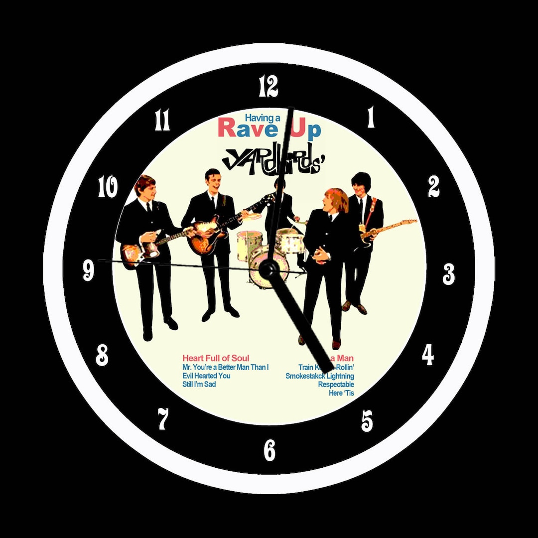 Yardbirds Jeff Beck Having a Rave up LP Cover Wall Clock - Etsy