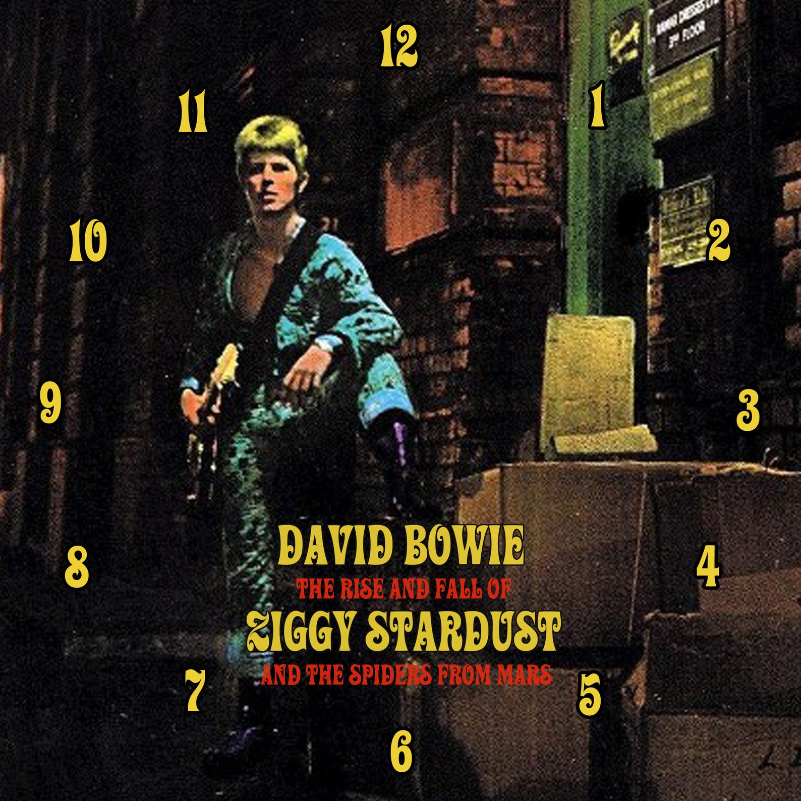 David Bowie Ziggy Stardust 8.78" Wall Clock BRAND NEW - Etsy