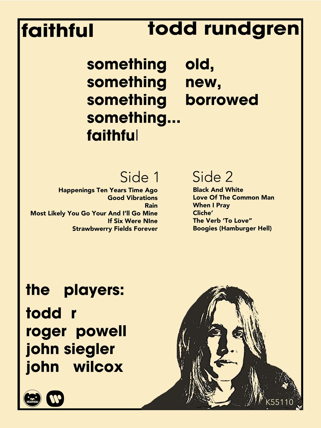 Todd Rundgren 18"x24" "faithful" LP Promo Poster Reimagined Yardbirds ...