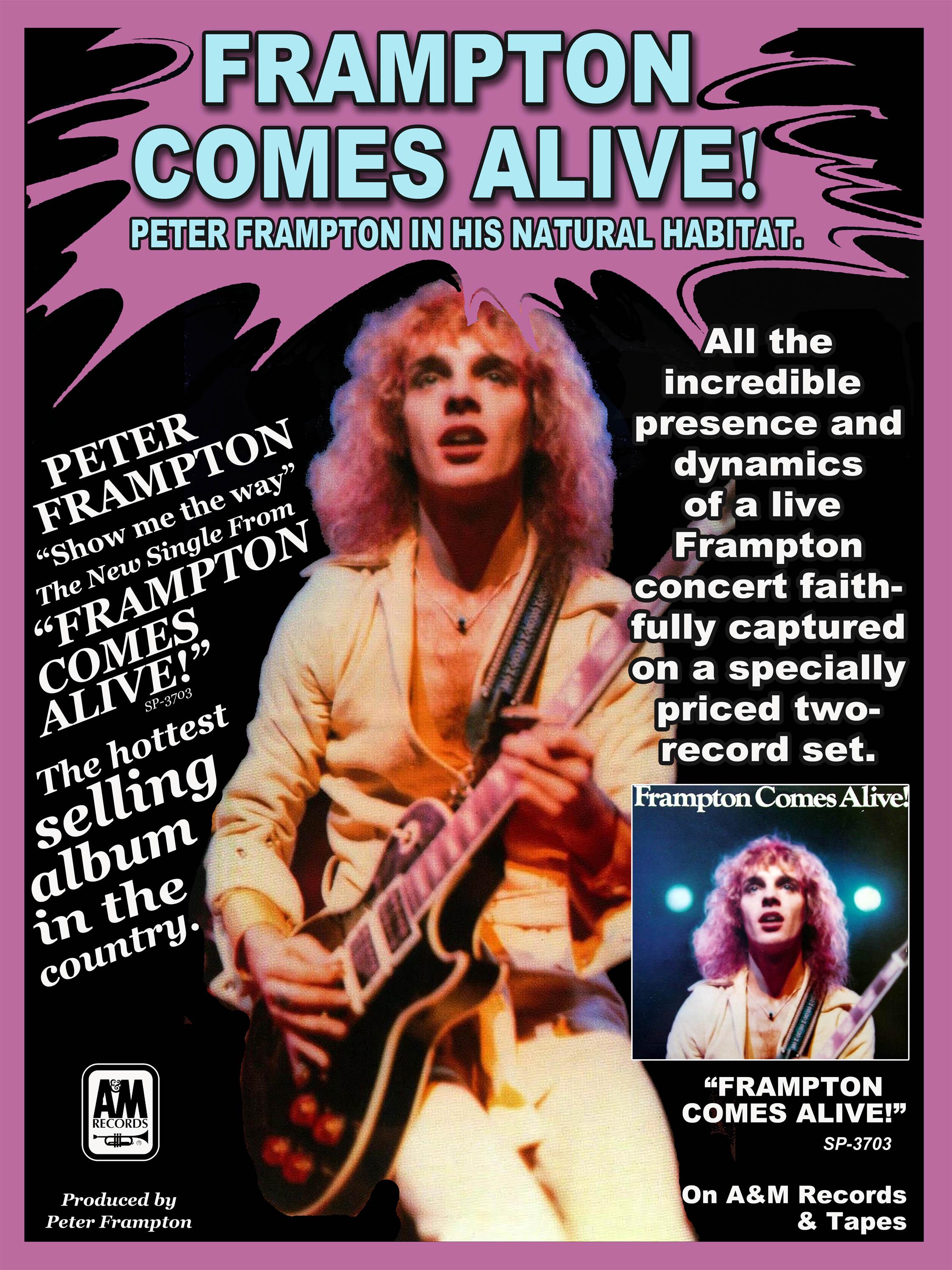 Peter Frampton Comes Alive 18"x24" Full Color Promo Poster Reimagined - Etsy