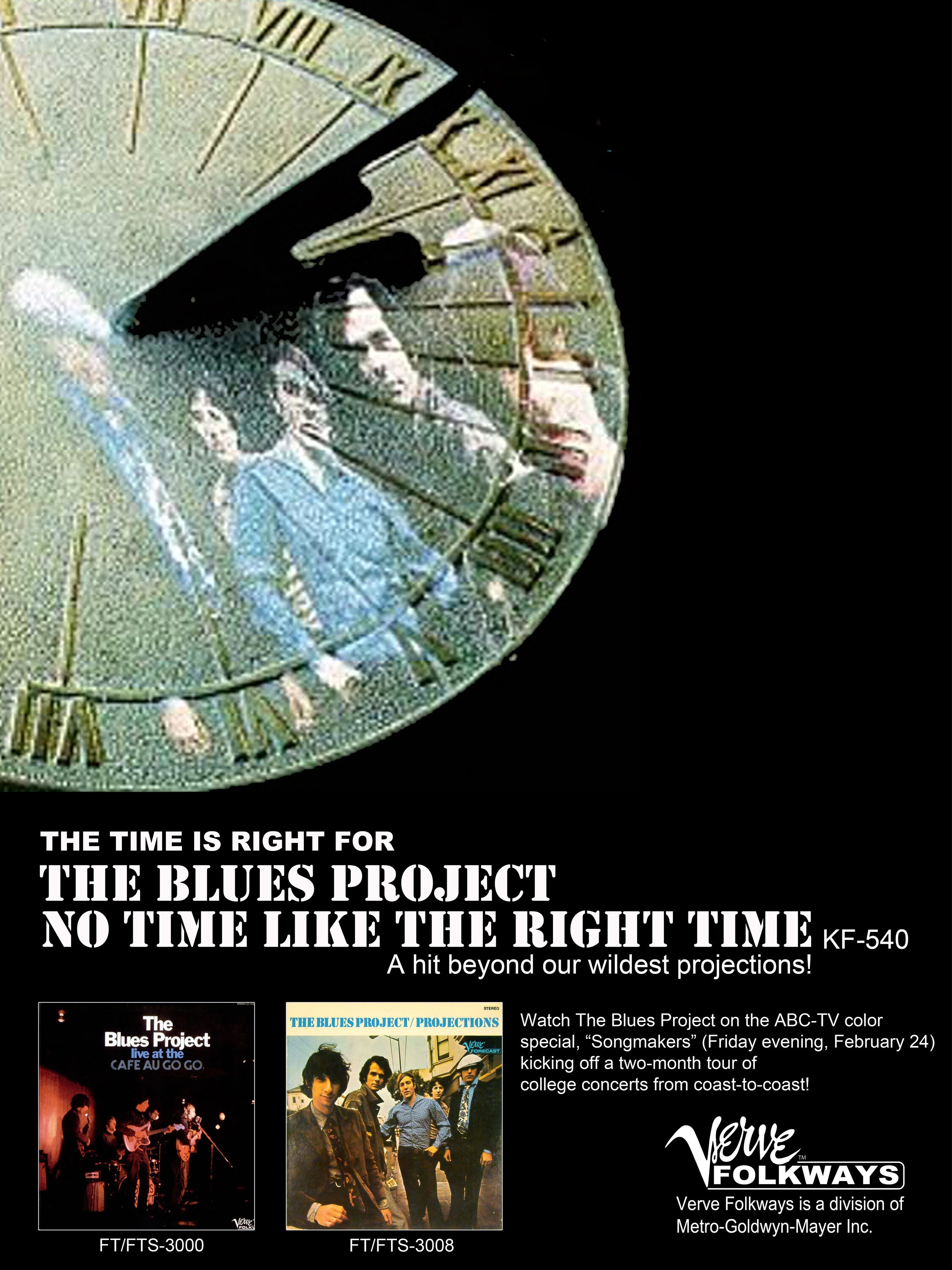 Blues Project, Al Kooper, Danny Kalb, Tommy Flanders, Steve Katz, Blood ...