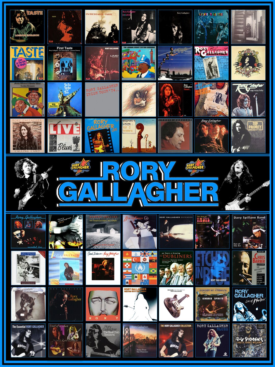 18x24 Rory Gallagher LP Cover Poster - Etsy