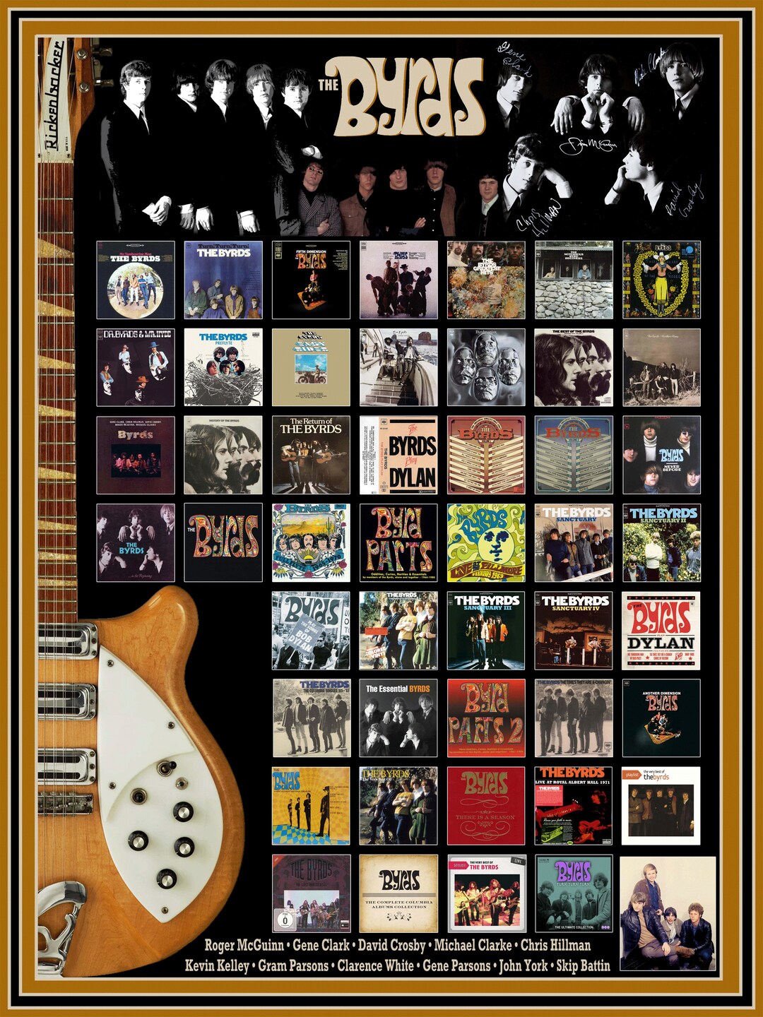 18"x24" Full Color Byrds LP Cover Poster - Etsy