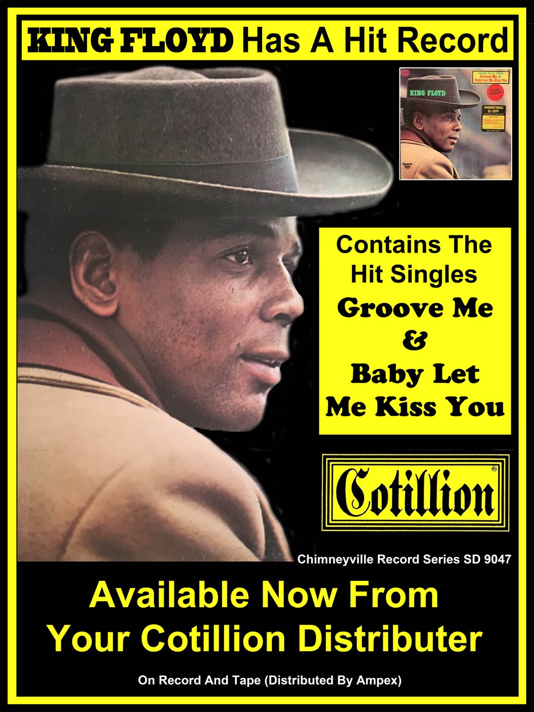 18"x24" KING FLOYD "groove Me" LP Repro Ad Poster. Soul Music ...