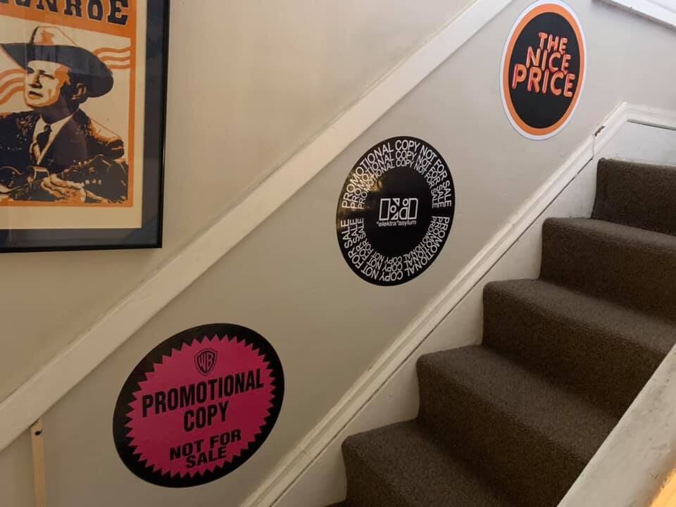 Vintage Large Repro NICE PRICE Record Sticker Air Release Removable ...