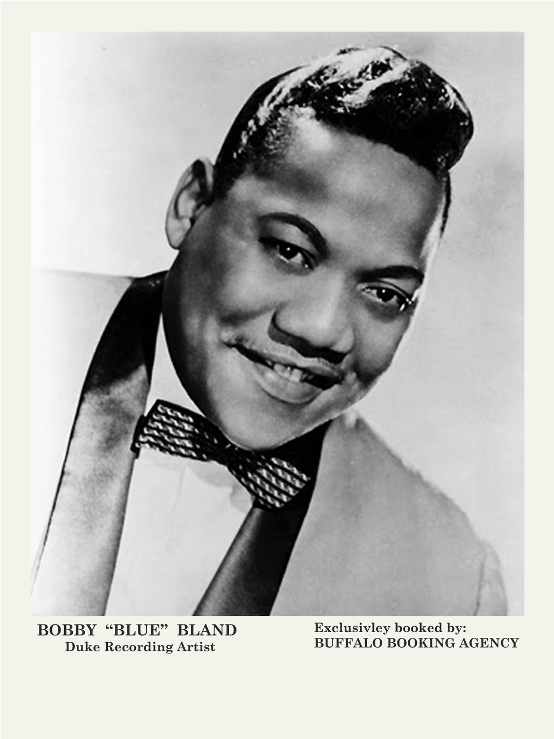 Bobby Blue Bland 18"x24" Promo Photo Reproduction Poster B.B. King ...