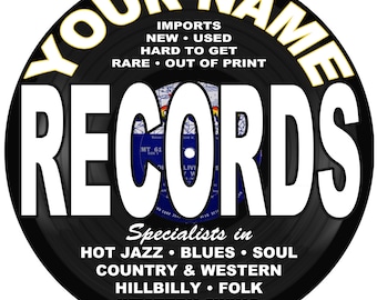 Record Store Sign - Etsy