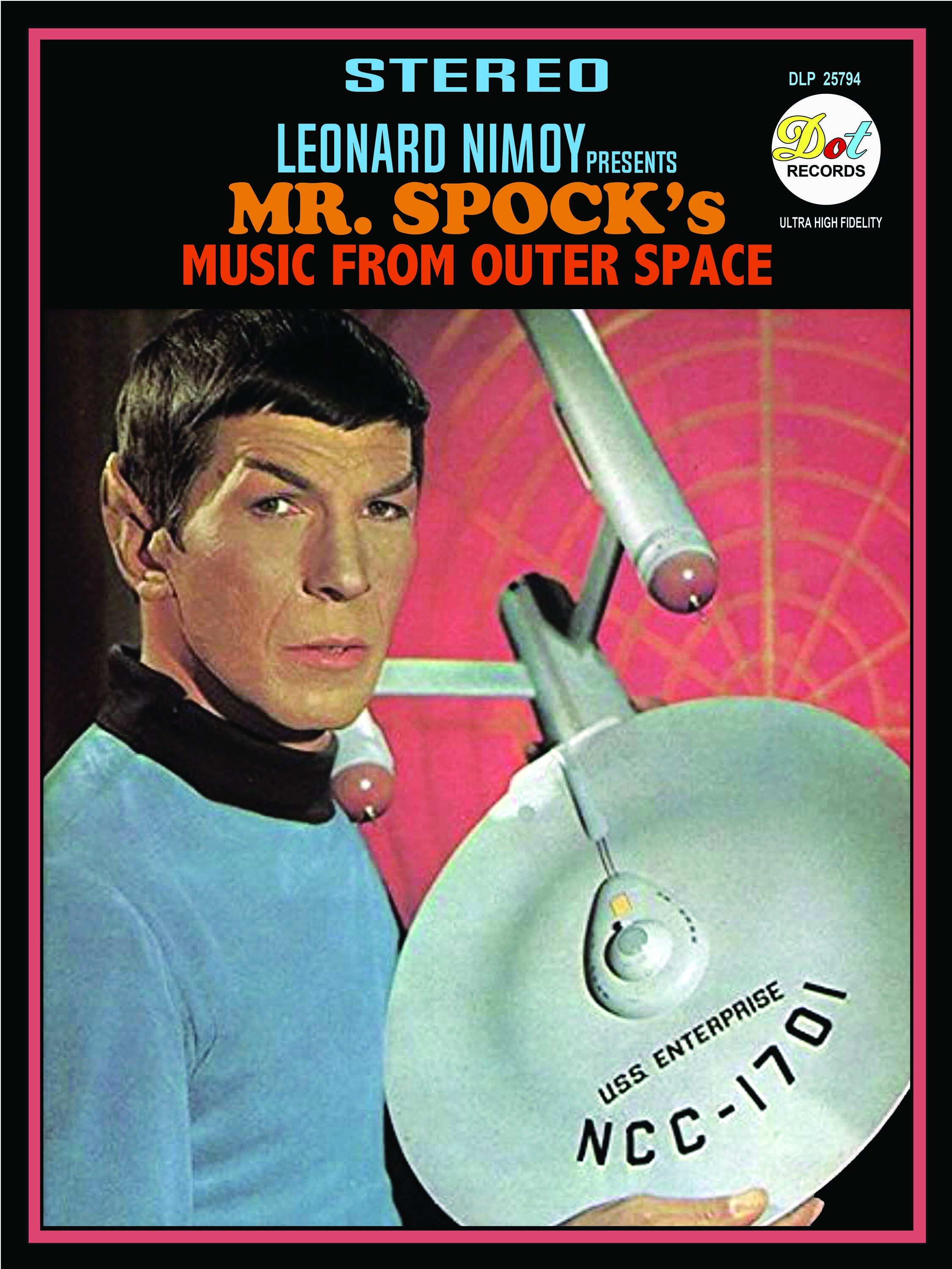 18"x24" Leaonard Nimoy 1960's Music From Outer Space Dot Records LP Reproduction Promo Poster ...