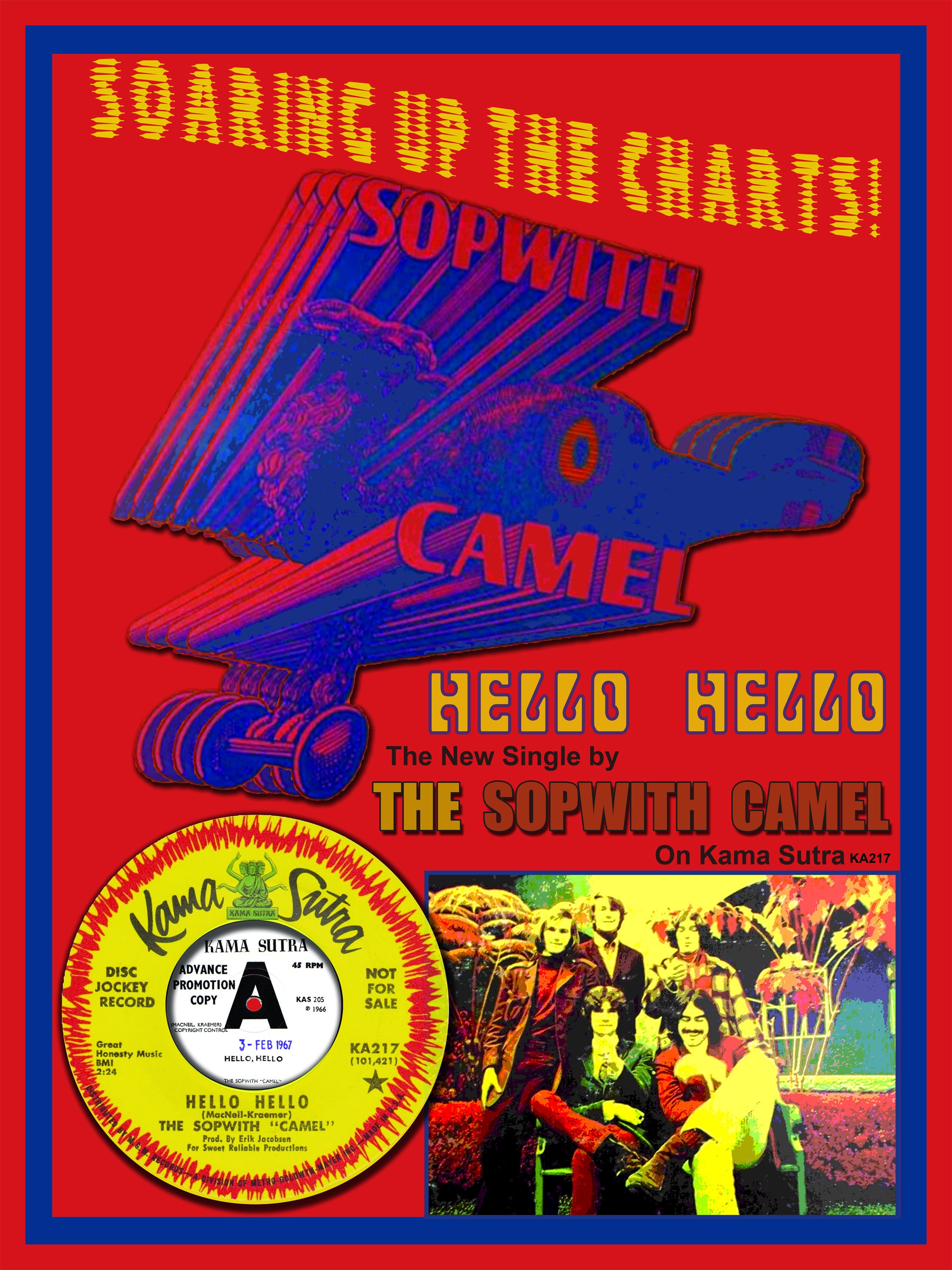 18"x24" Full Color Sopwith Camel "hello Hello" Promo Poster Reimagined ...