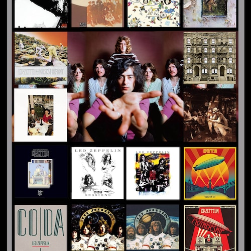 Led Zeppelin Album Covers Poster - Etsy
