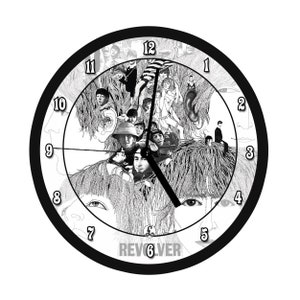 Beatles Revolver Clock John Lennon Paul Mccartney George Harrison Ringo ...