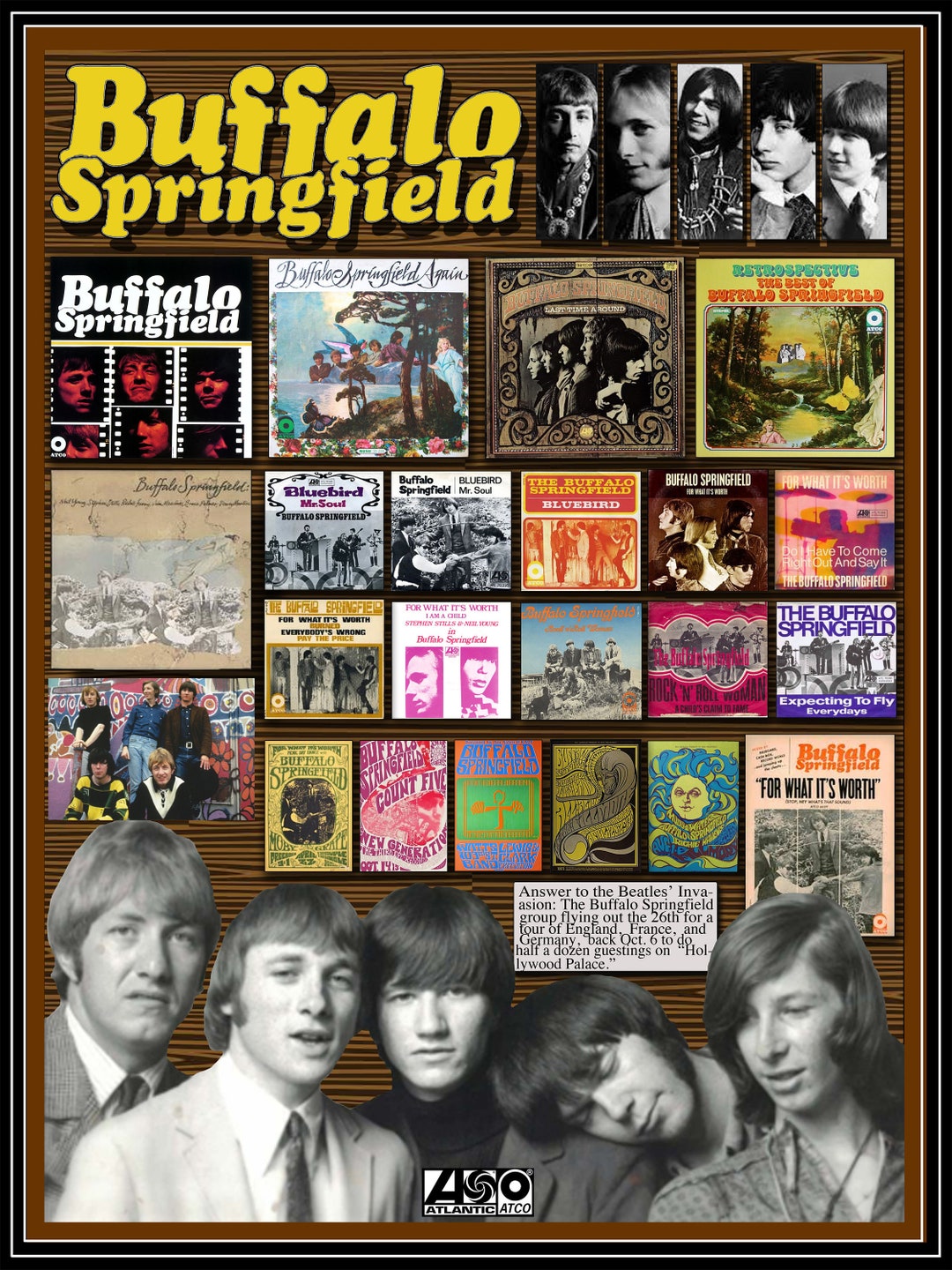 Buffalo Springfield Neil Young Stephen Stills LP Covers Poster - Etsy